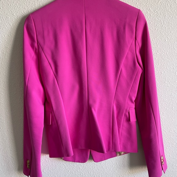 Zara | Jackets & Coats | Zara Hot Pink Blazer | Poshmark